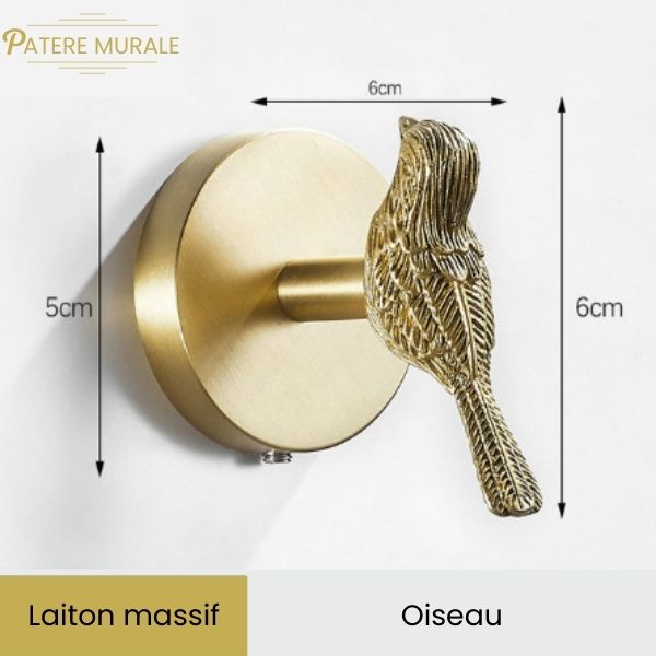 Crochet mural laiton – Patère Murale™