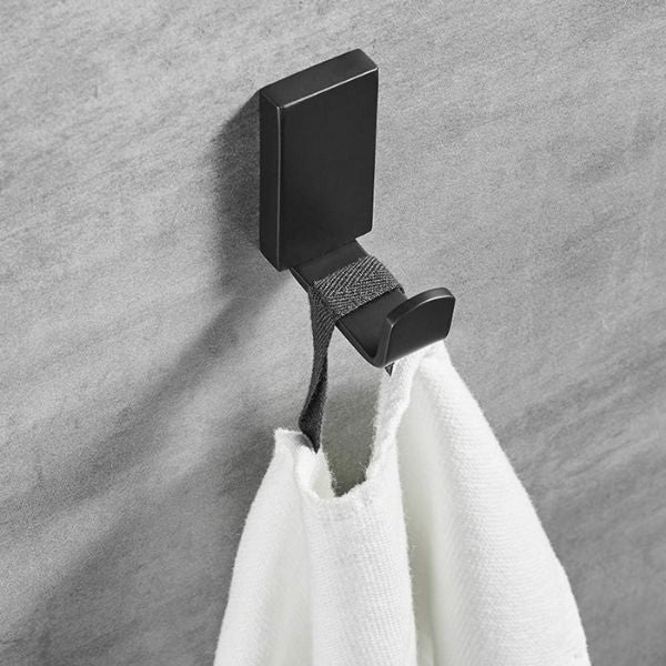 Patère inox laquée noire | Élégante et robuste – Patère Murale™