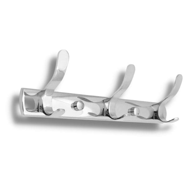 Patère inox double crochet – Patère Murale™