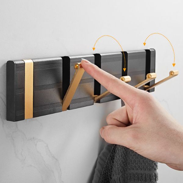 Porte cintre mural rabattable – Patère Murale™